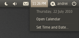 Ubuntu Netbook Edition 10.10 Indicator Datetime Gets A Calendar Widget ~ Web Upd8: Ubuntu ...